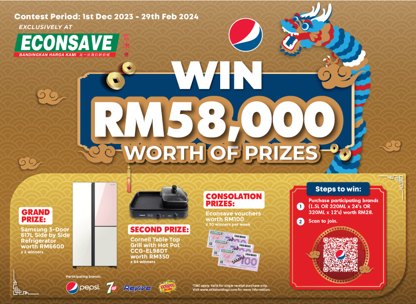 Econsave Win RM 58,000 worth of prizes | Etika
